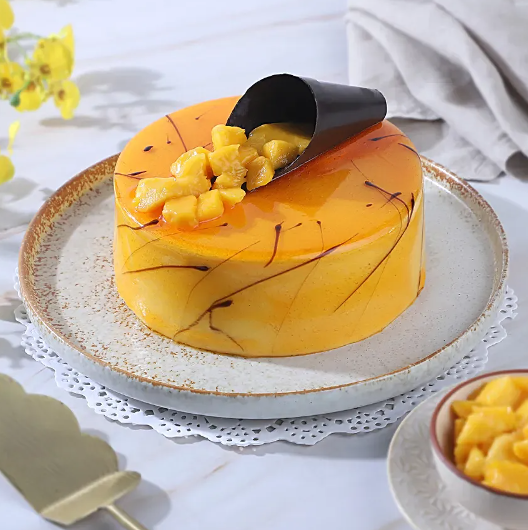 Creamy Mango Delight Cake – Floramoments